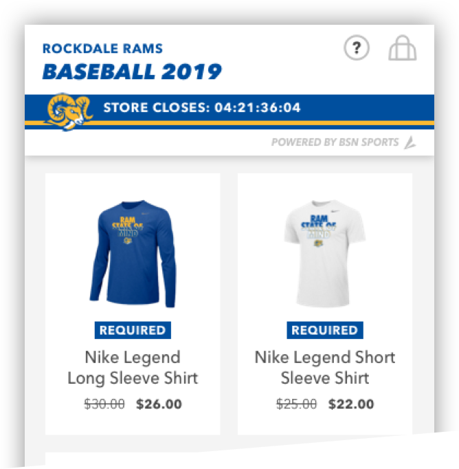 Welcome to BSN Sports Team Shop